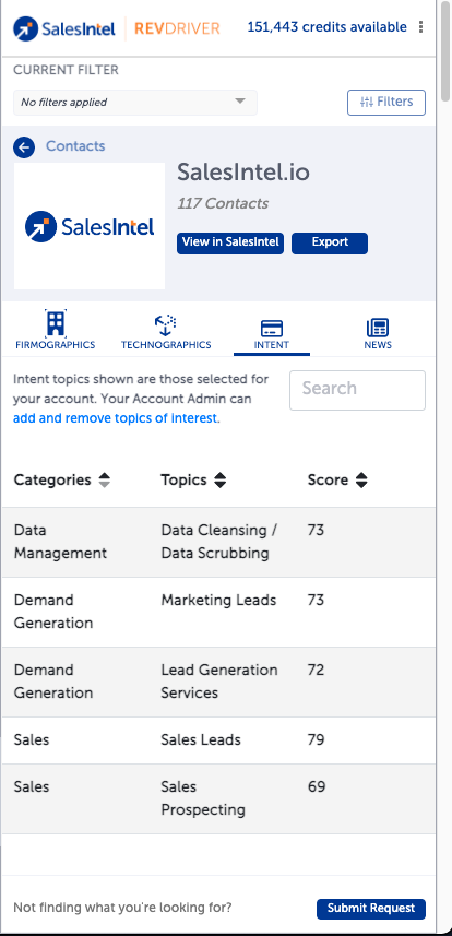 Use SalesIntel RevDriver+ – SalesIntel Support Center