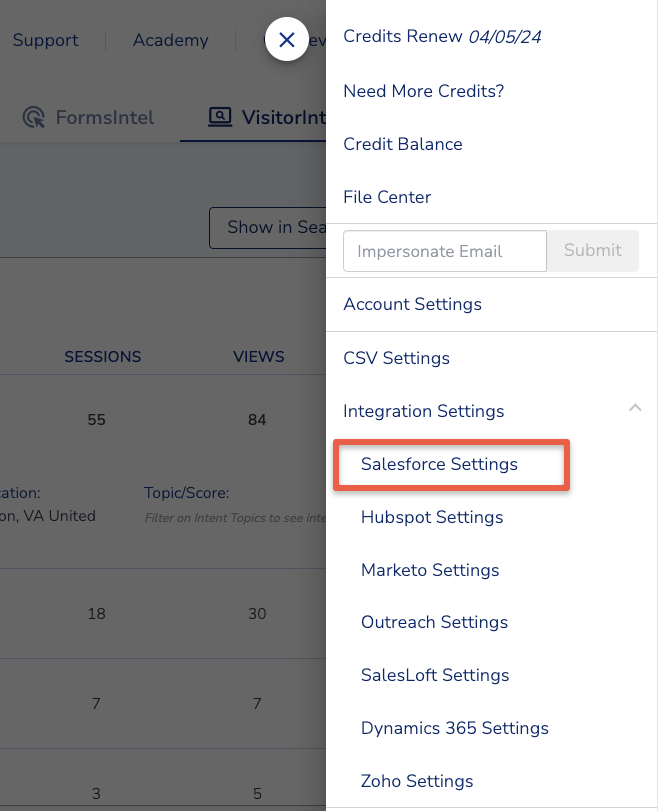 Configure the SalesIntel-Salesforce Integration – SalesIntel Support Center