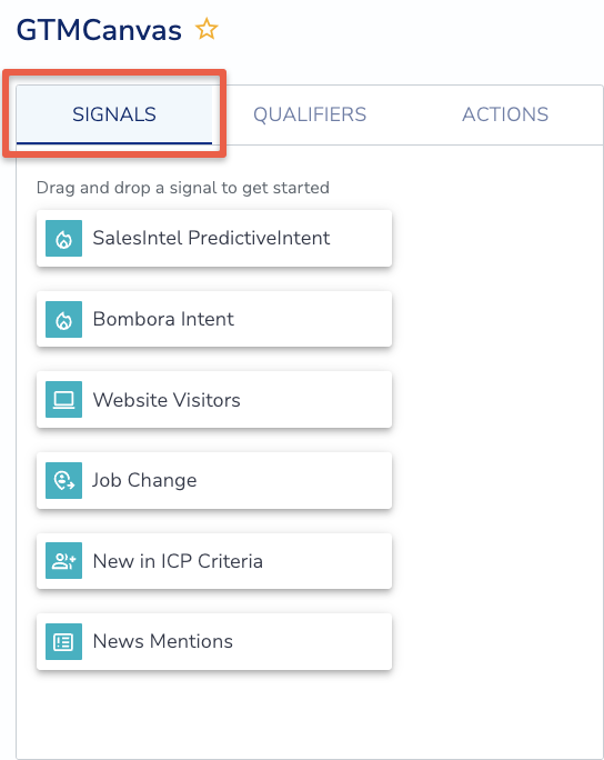 Use GTMCanvas - Choosing Signals – SalesIntel Support Center