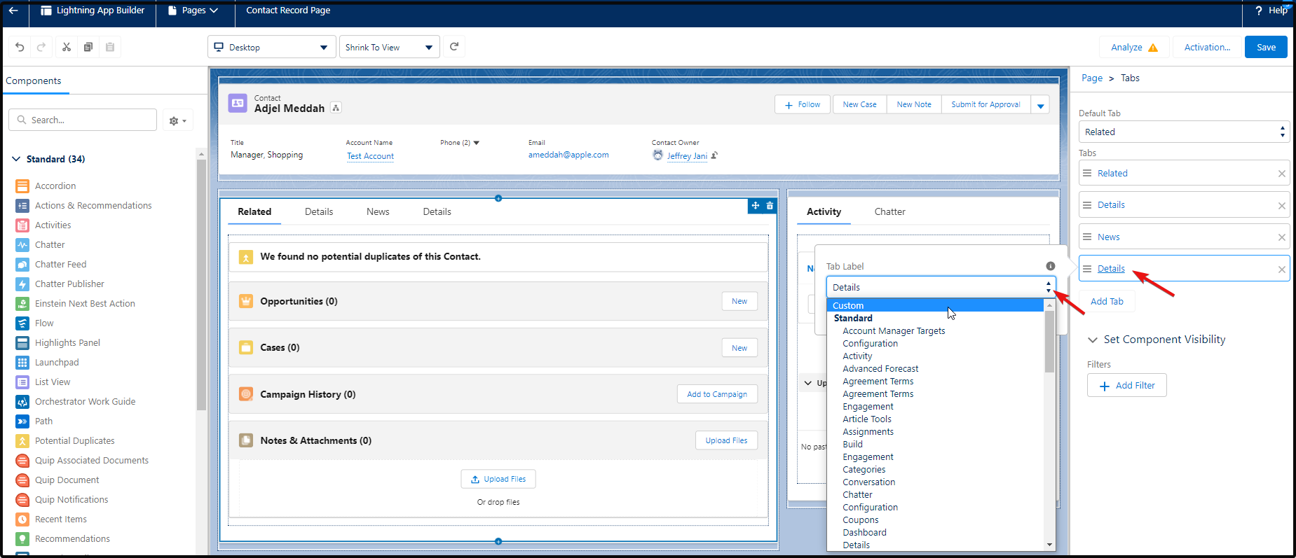 Salesforce - Inline Pages – SalesIntel Support Center
